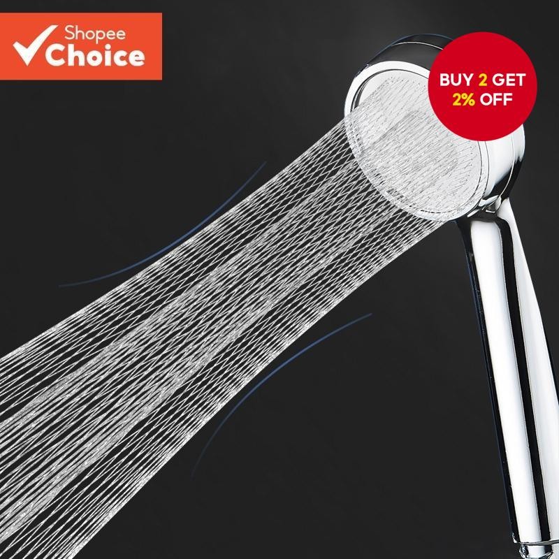 ABS Chrome Showerhead High Pressure Water Saving Rainfall Shower Head ...