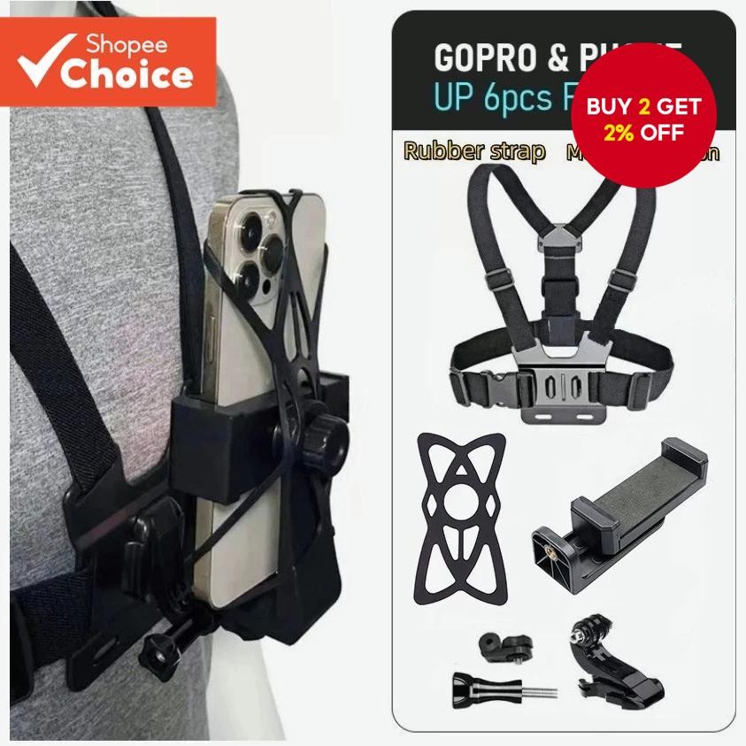 Mobile Phone Chest Strap Mount GoPro Chest Harness Holder for VL OG/POV ...