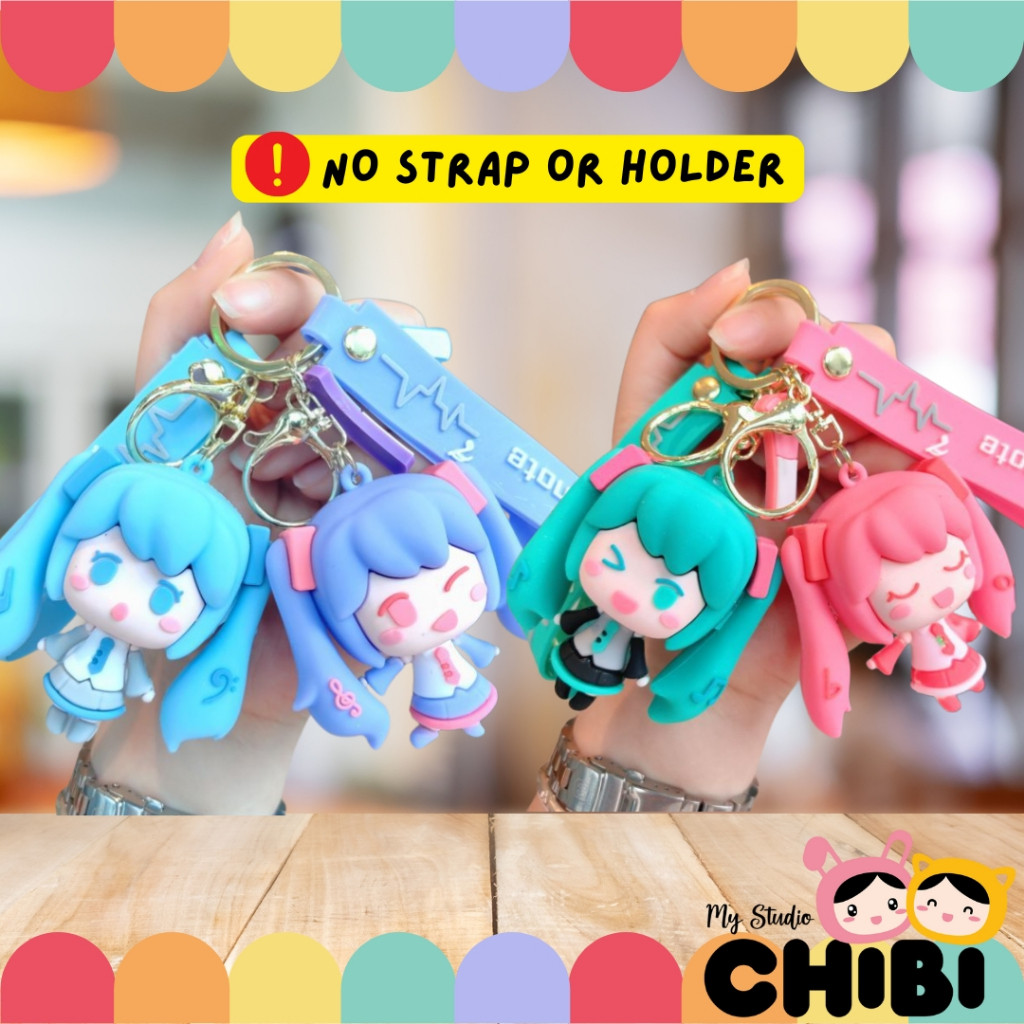 [My Studio Chibi] Anime Rubber Keychain Hatsune Miku | Shopee Philippines