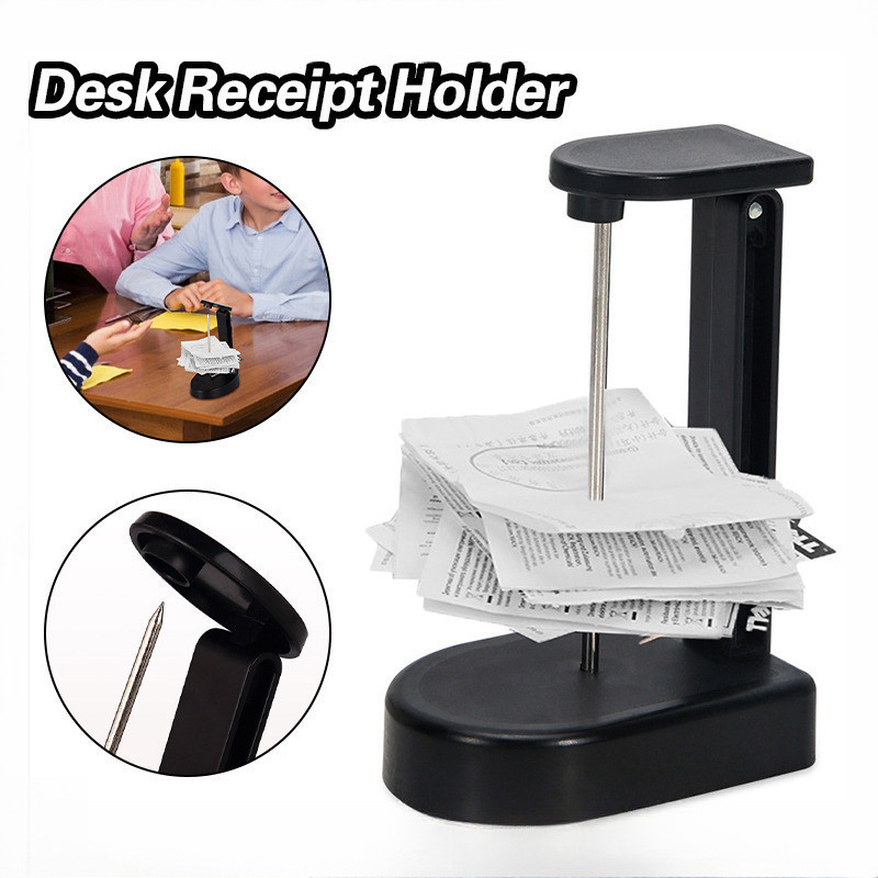 Desk Receipt Holder Receipt Spindle Bill Organizer Folder Spike Check ...