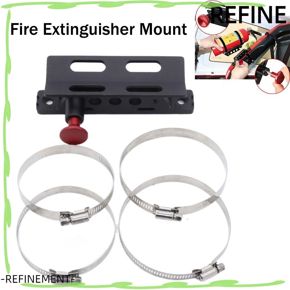 REFINEMENT Fire Extinguisher Mount, Universal Adjustable Mounting Fire ...
