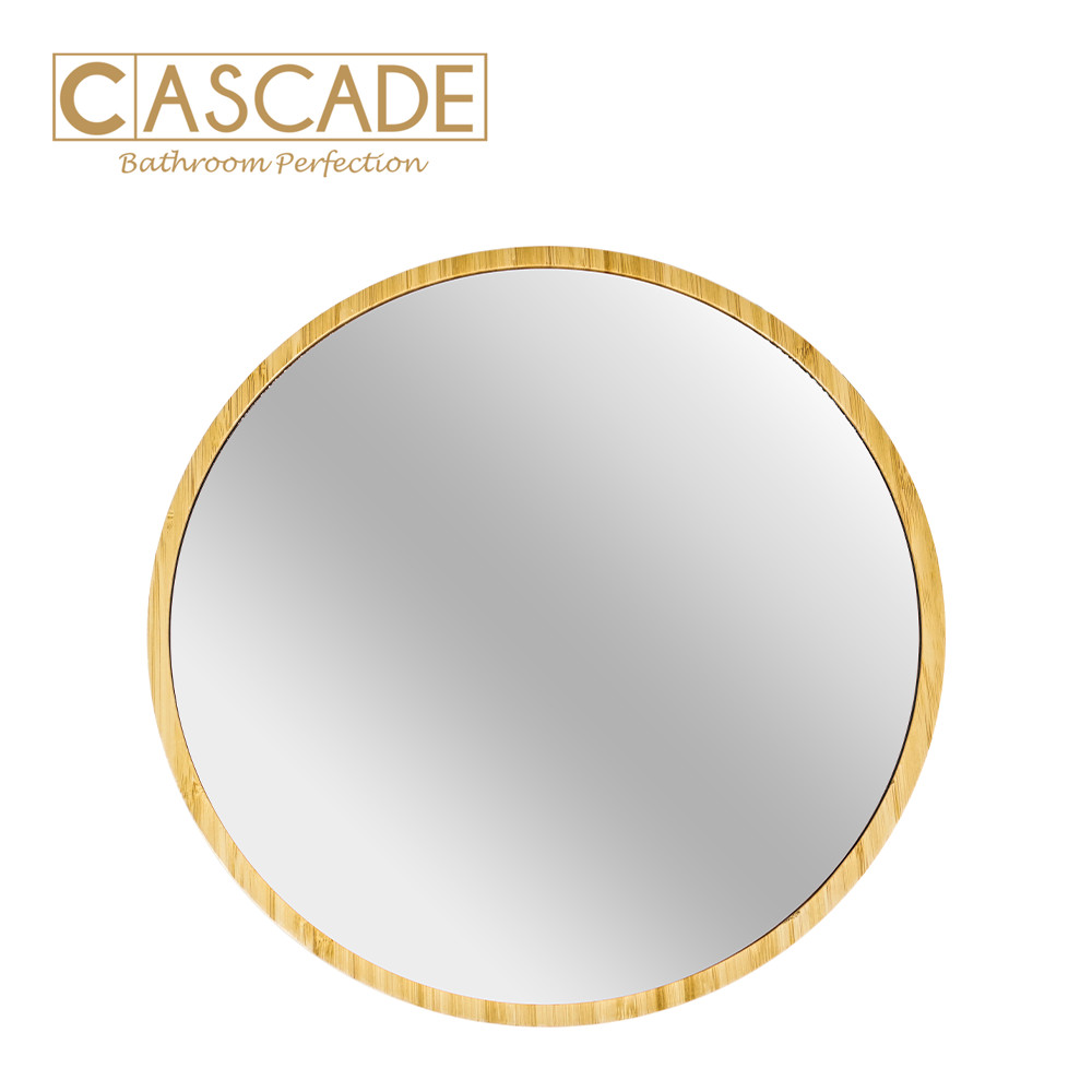 CASCADE WOODEN ROUND WALL MIRROR | Shopee Philippines