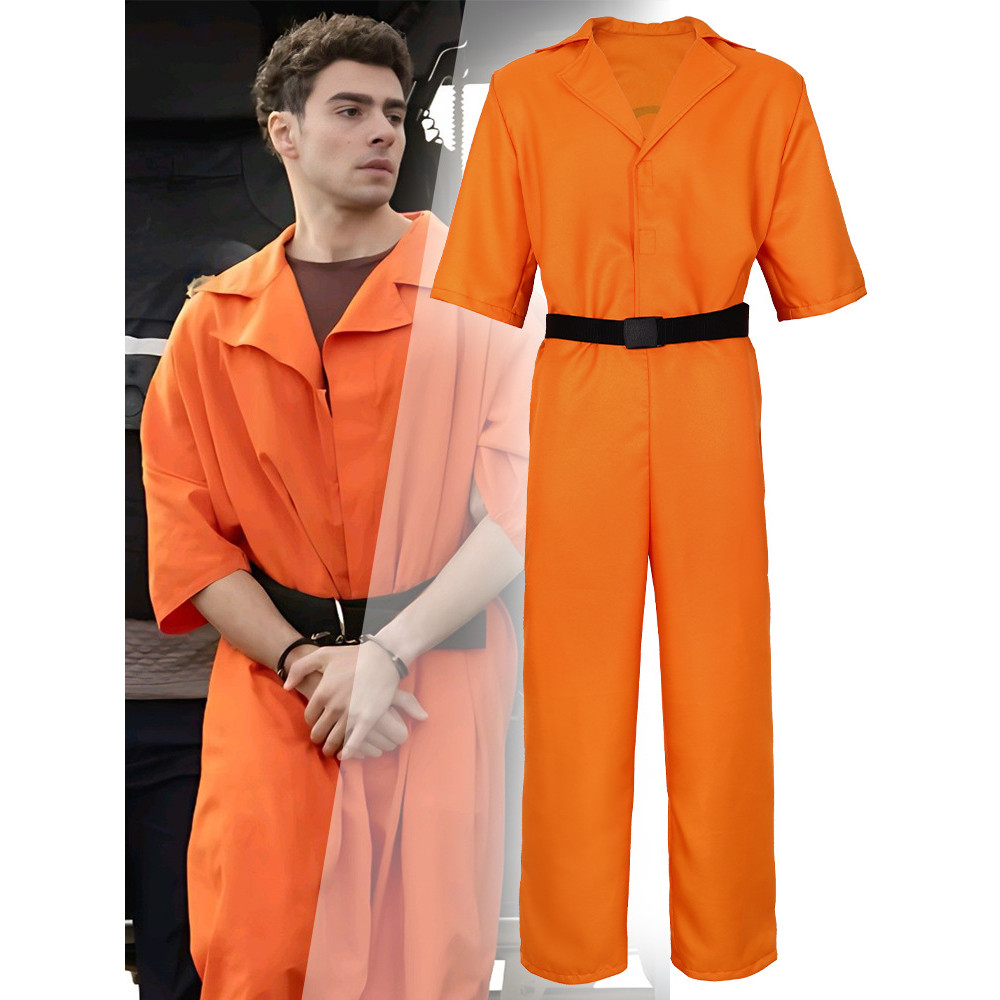 Luigi American Prison Uniform Orange Prisoner Male Female Prison ...