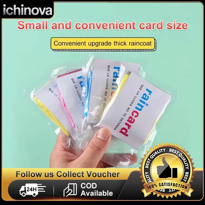5PCS Card Raincoat Portable Adult Children Compression Packaging ...