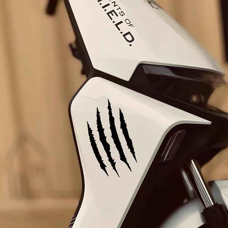 Motorcycle claw marks cool waterproof personalized modified sticker ...