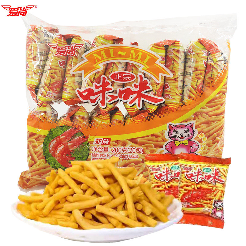 Aishang Mimi Shrimp Flavor g Bagged Snacks Childhood Nostalgic Food ...