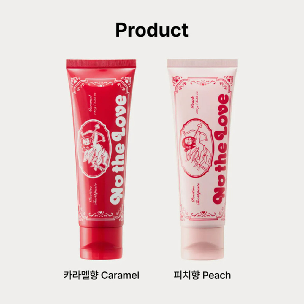 [NO THE LOVE] Positive Toothpaste Caramel / Peach_From Korea | Shopee ...