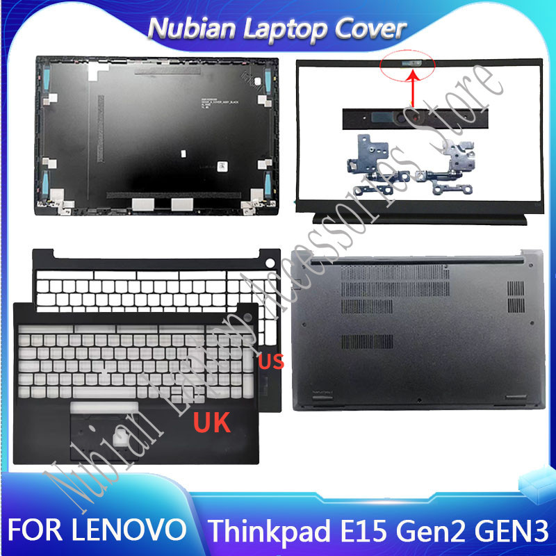 NEW For Lenovo Thinkpad E15 Gen2 GEN3 LCD Back Cover/Front Bezel/Palmrest/Bottom Cover Top Upper ...