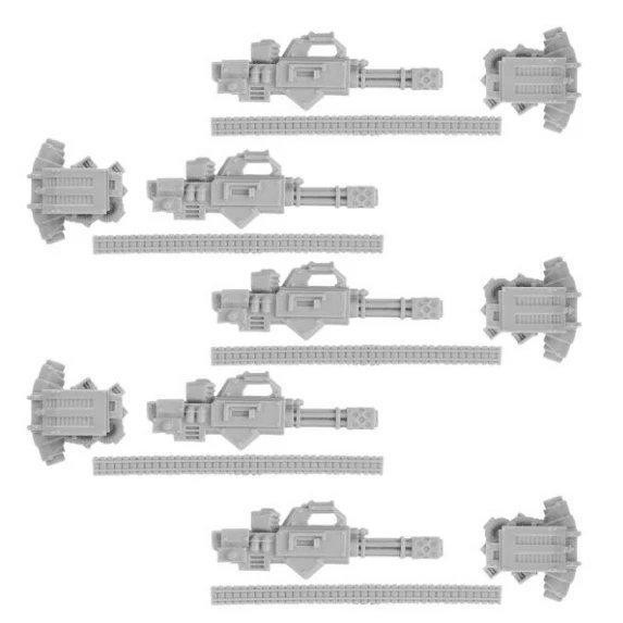 Space Marines H640 Legion Proteus-Pattern Rotor Cannon Set Microscopic ...