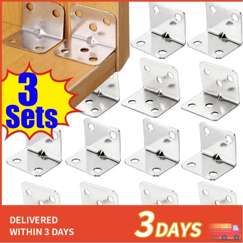 L Shape Stainless Steel Corner Brackets / 90 Degree Corner Braces ...
