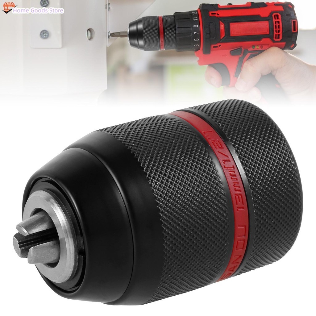 Keyless Drill Chuck 1/2-20UNF Mount 1.5 to 13mm Clamping Capacity ...