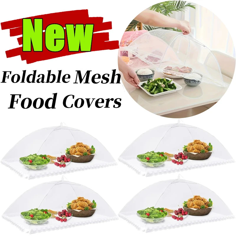 Foldable Mesh Food Covers / Kitchen Anti-Fly Mosquito Net / Umbrella ...
