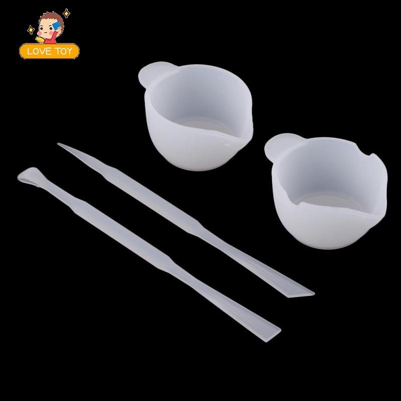 [Whgirl] 4pcs/set Silicone Stirring Rods Stick + Mixing Measuring ...