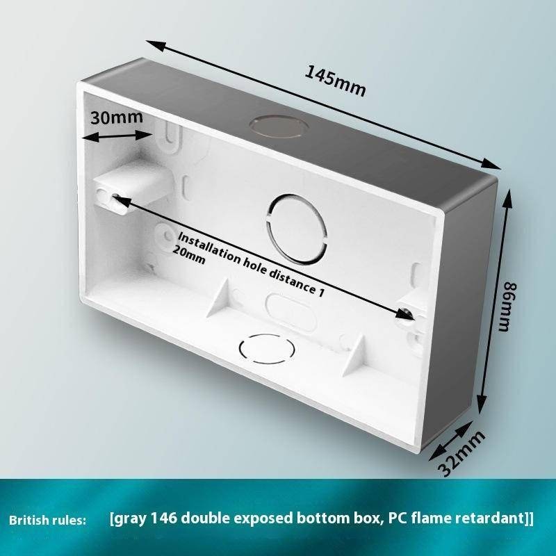Pc Plastic British Standard Junction Box Concealed Wiring Surface ...