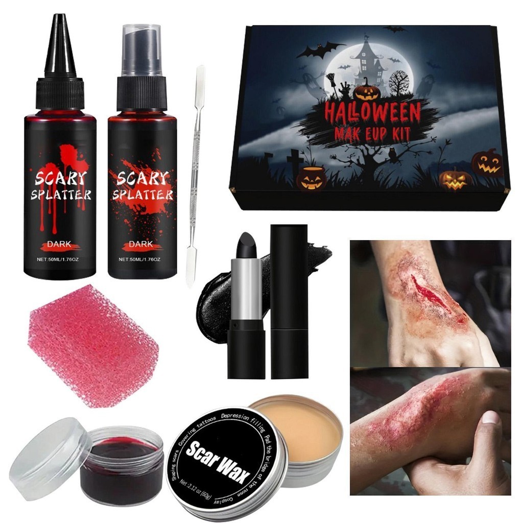 Halloween Makeup Kit Bruise Makeup Face Body Painting Cosplay Movie ...