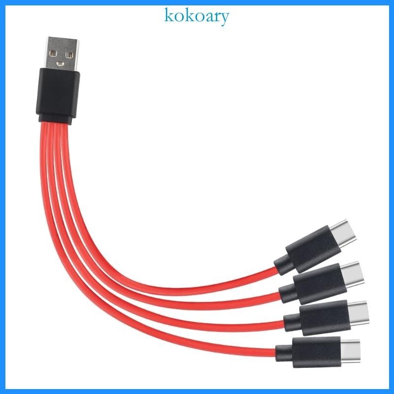 KOK Durable 4 in 1 Convert Type-C USB Cord Charge For Phone Fast Charge ...