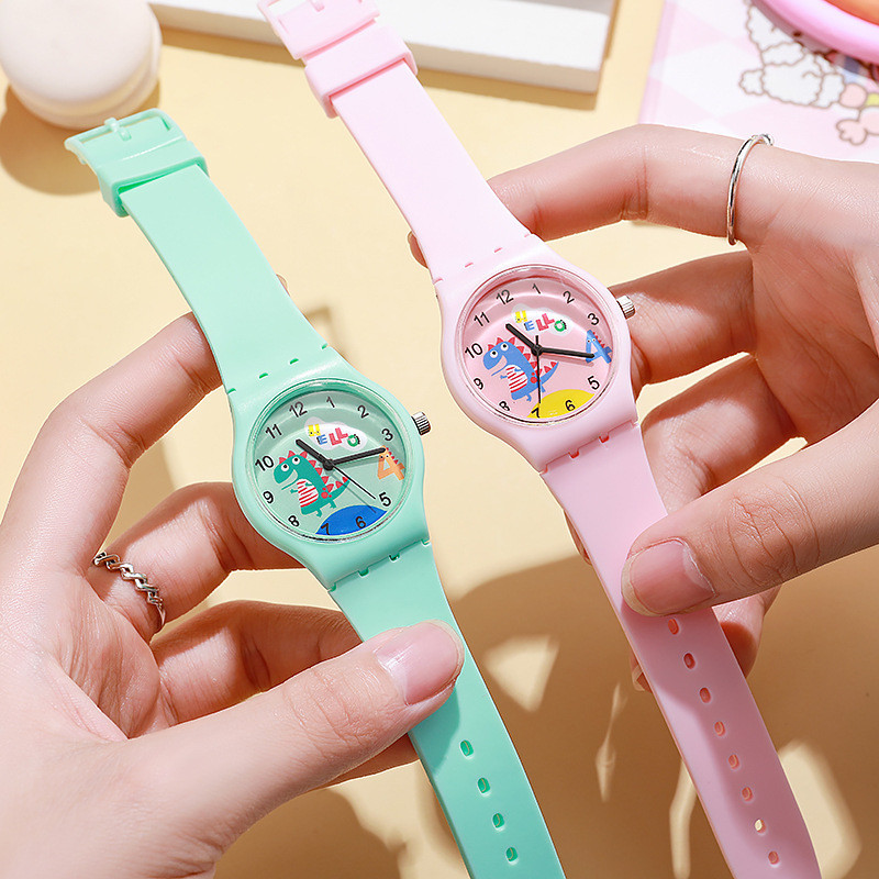 Boys Girls Cute Watch For Kids Original Cute Dinosaur Analog Quartz ...