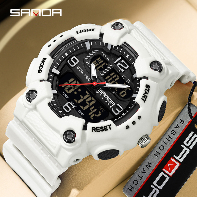 SANDA Youth Personality Colorful Contrast Cool Sports Waterproof ...