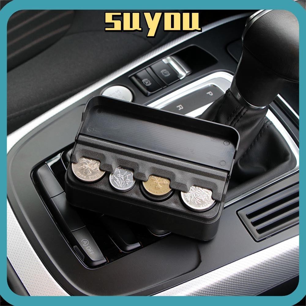 SUYO Car Coins Storage Box Changer Telescopic Interior Accessories ...