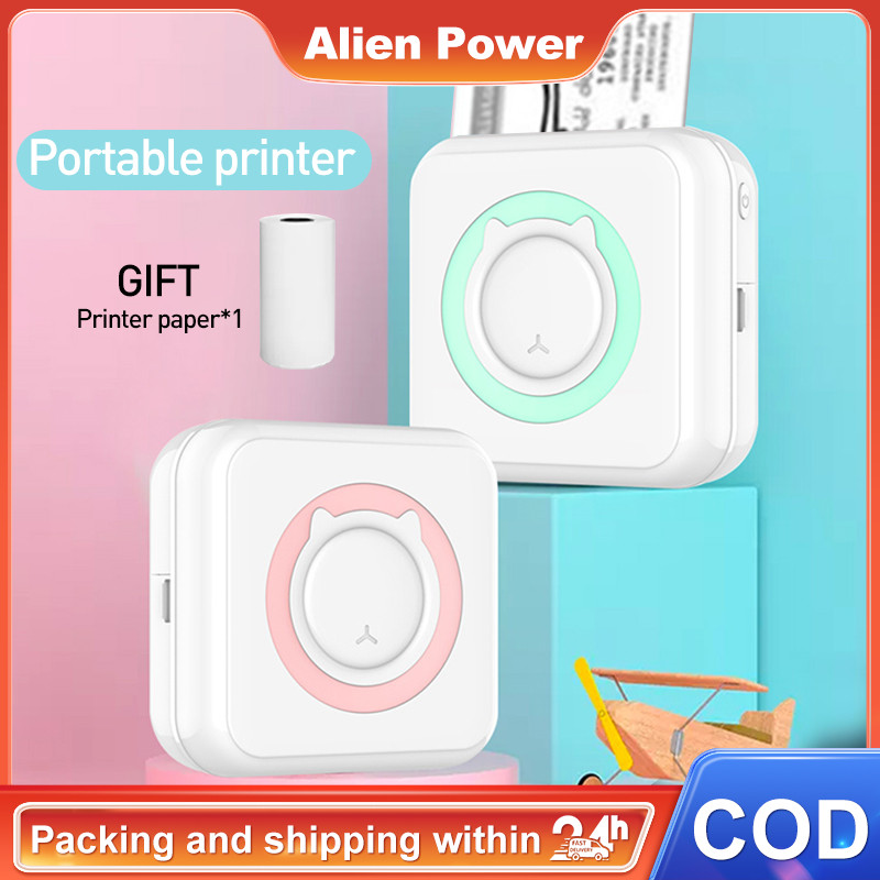 Portable Mini Bluetooth Thermal Printer Photo Printer Label Sticker ...