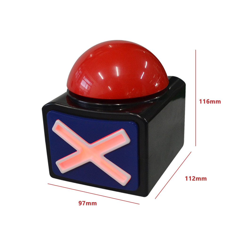Red Quiz Buzzer with Sound and Light Game Play Botton for Contest ...