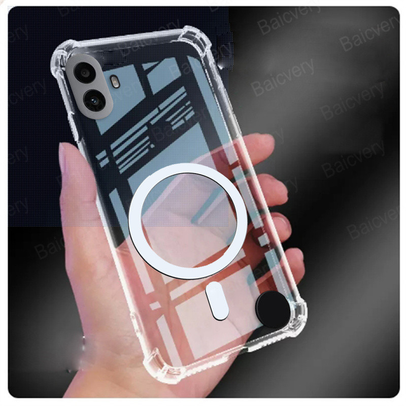 Nothing CMF Phone 1 Shockproof Clear Casing with Magnetic Charging ...