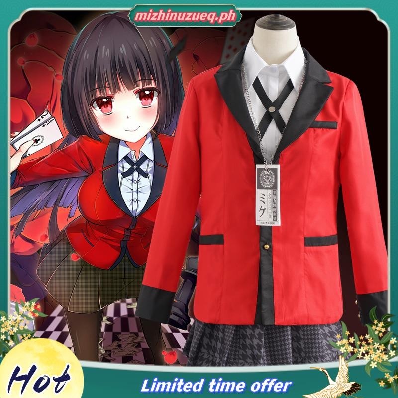 Anime Kakegurui Yomoduki Runa Jacket Hoodie Coat Yumeko Jabami Cosplay ...