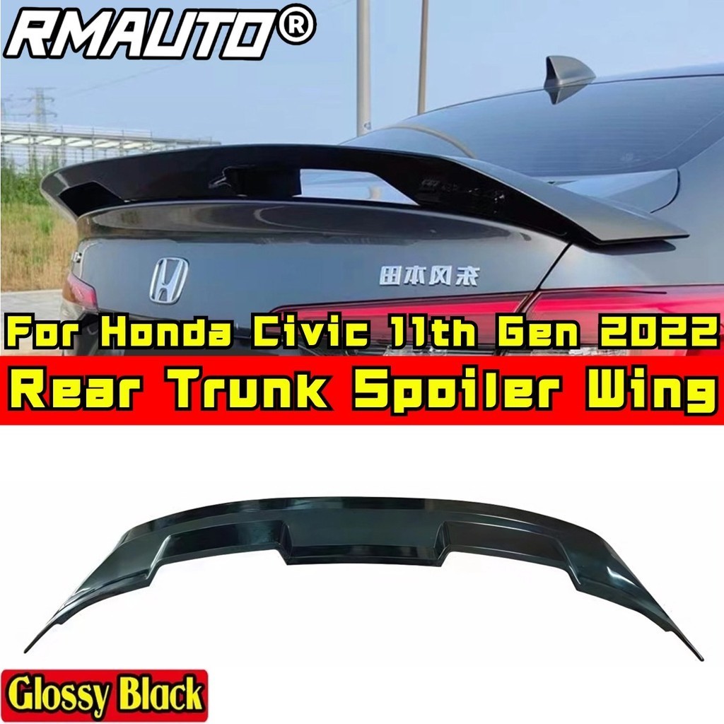 Civic Car Rear Spoiler Glossy Black GT Style Rear Trunk Spoiler Rear ...