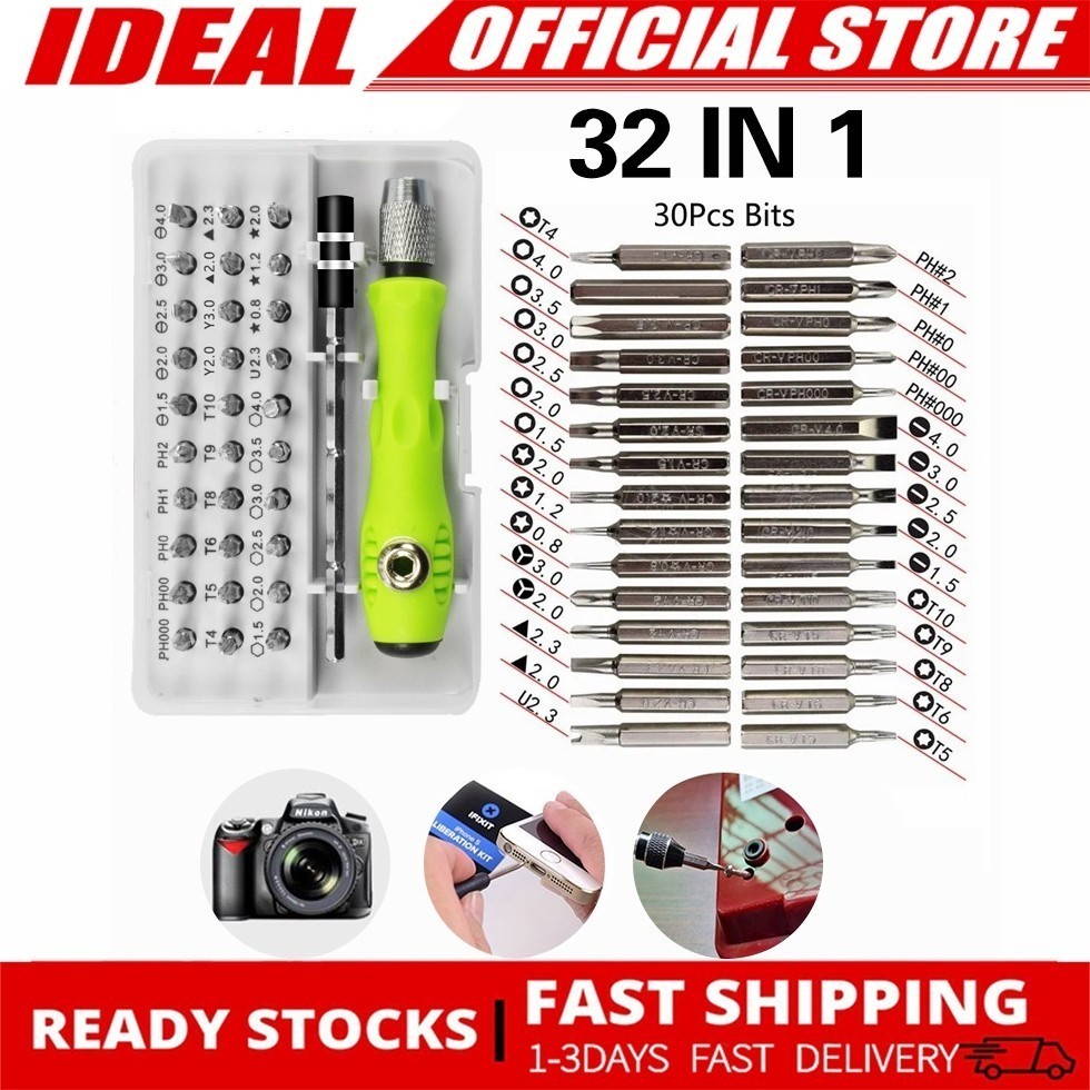 32 in 1 Precision Interchangeable Screwdriver Set Mini Electronic ...