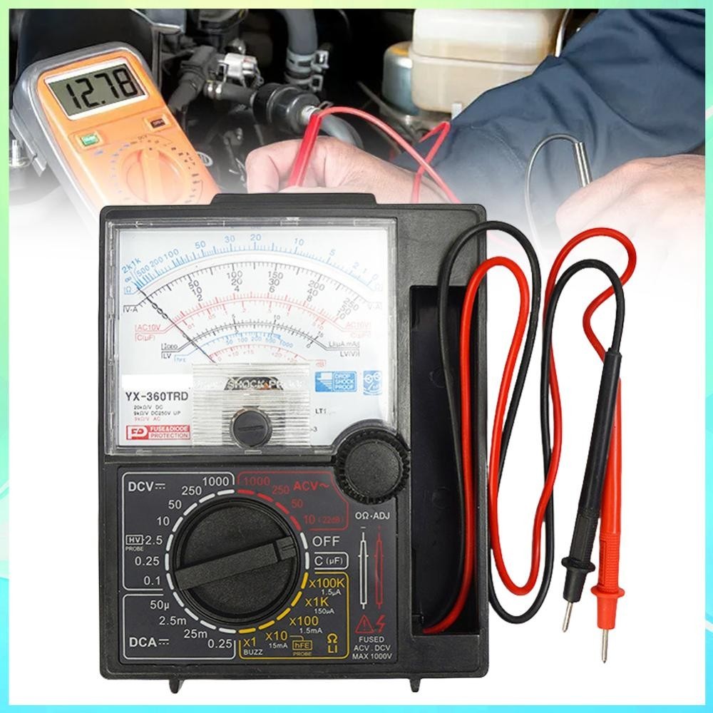 Analog Multimeter Tester with Buzzer Test Pen Voltage Current Tester ...