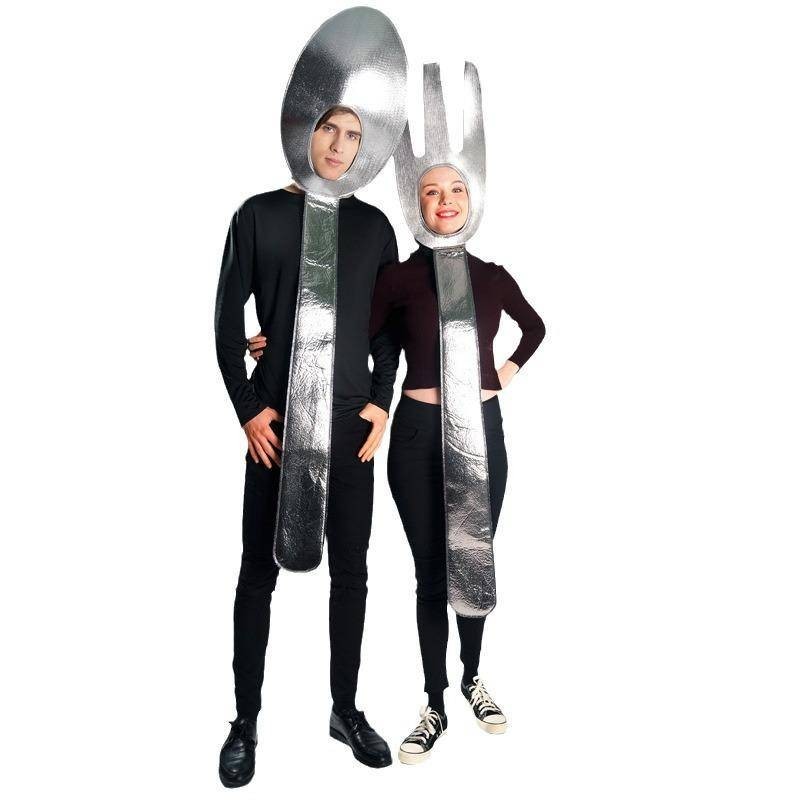 Halloween cosplay party costumes, couple comedy, men's and women's ...