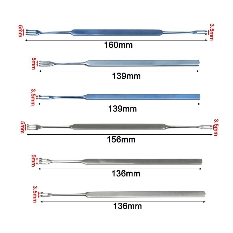 GREATLH Eyelid Bag Retractor Ophthalmology Pulling Hooks Surgery Double Eyelid Ophthalmic ...