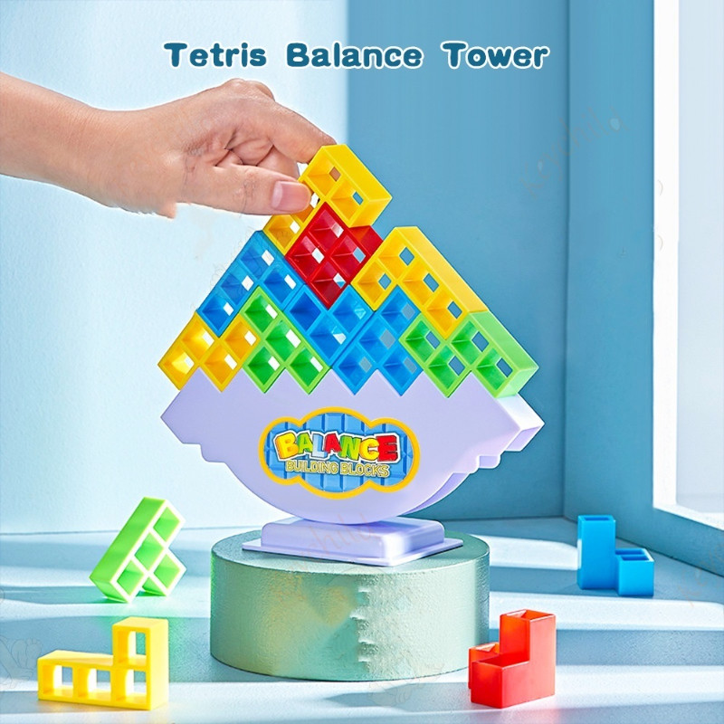 16pcs Tetra Tower Balance Stacking Blocks Game Building Blocks Toy for ...
