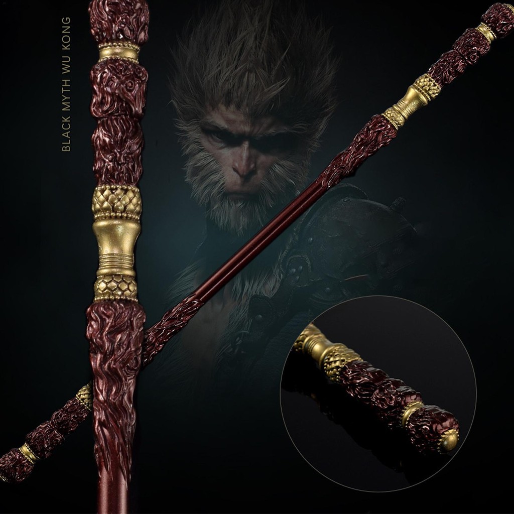Black Myth: Wukong Golden Cudgel Model Display Ornament 22CM Sun Wukong Monkey Bar shuosph ...