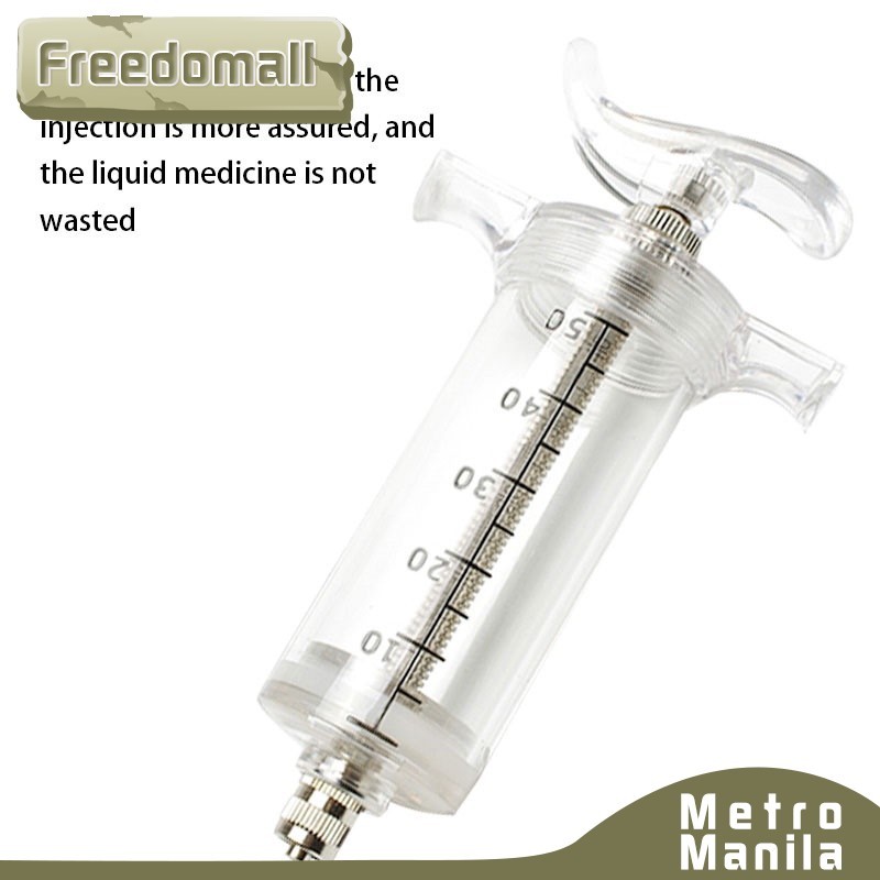 10/30/50ml Copper Head Veterinary Plastic Steel Syringe Syringe Feeder ...