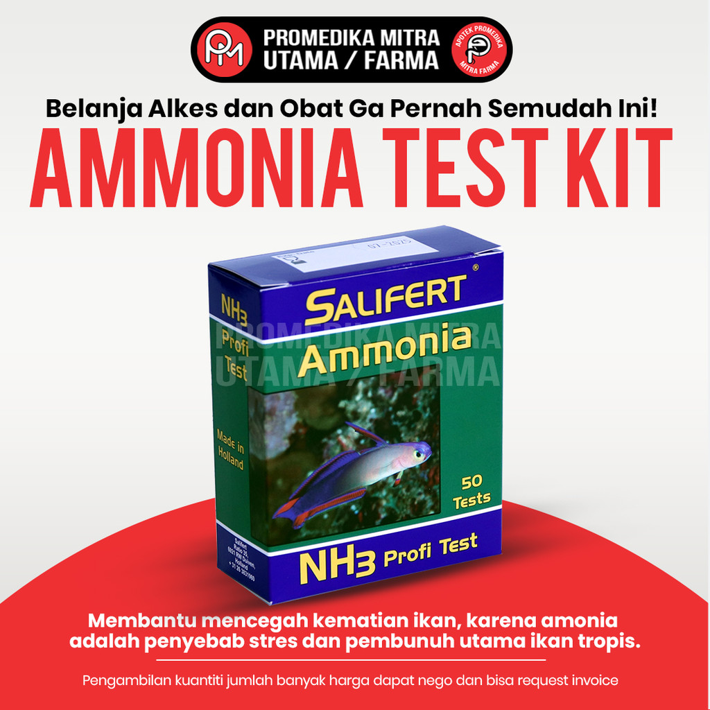 Nemazaquatic Salifert Ammonia Test Kit Up To 50 Test | Ammonia Test Kit ...