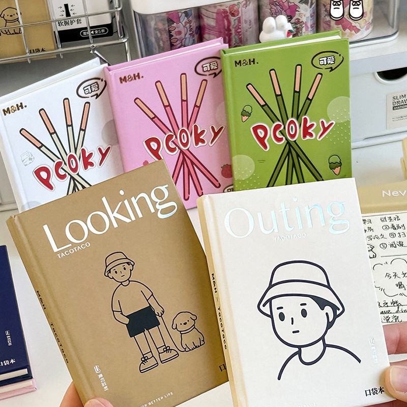Korean Style Mini A7 Notebook Student Large-capacity Thick Paper ...