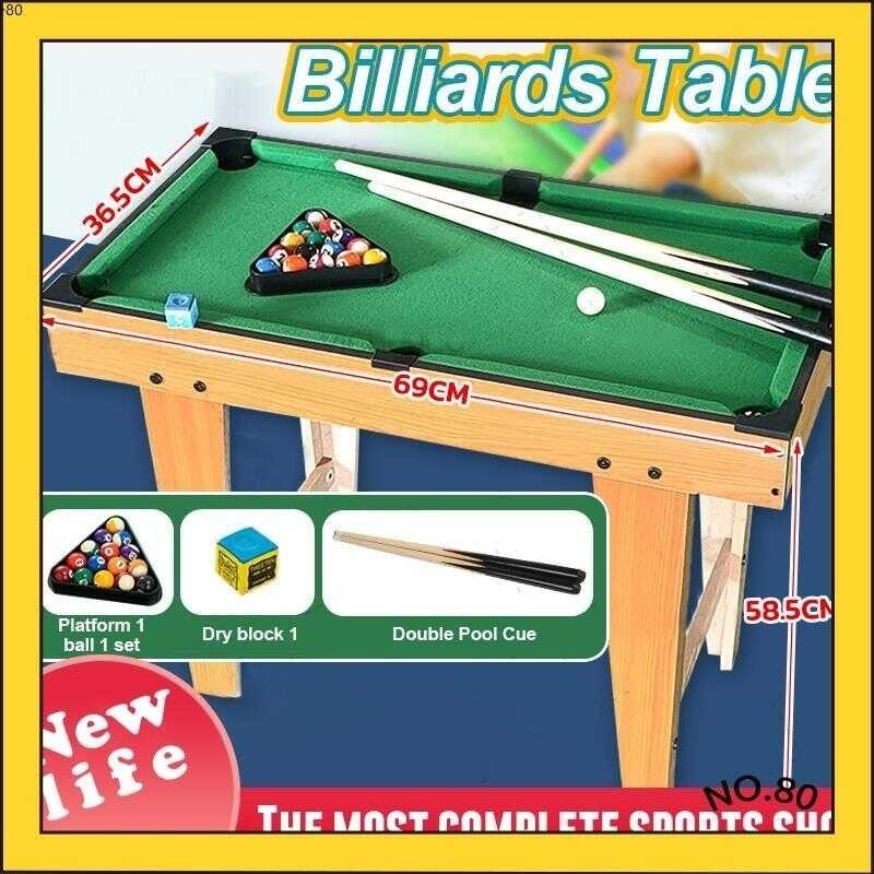 New 27*14*23 inch mini pool table kids adjustable wooden pool table set ...