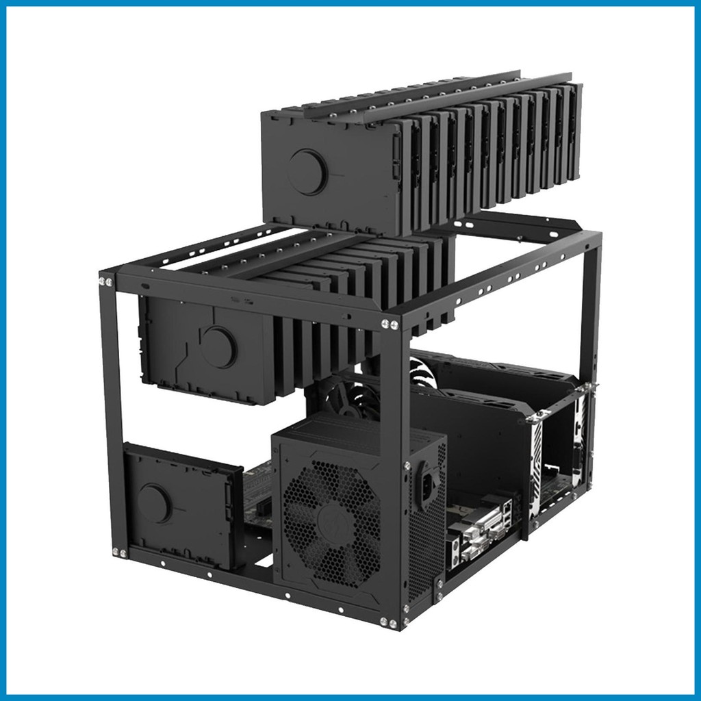Open Frame Computer Case Computer Case PC Frame Stackable Crypto Coin ...