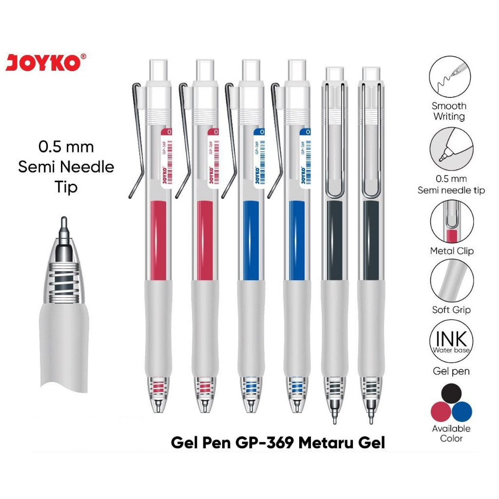 Joyko gel pen/metaru gel GP-369 (unit price) | Shopee Philippines