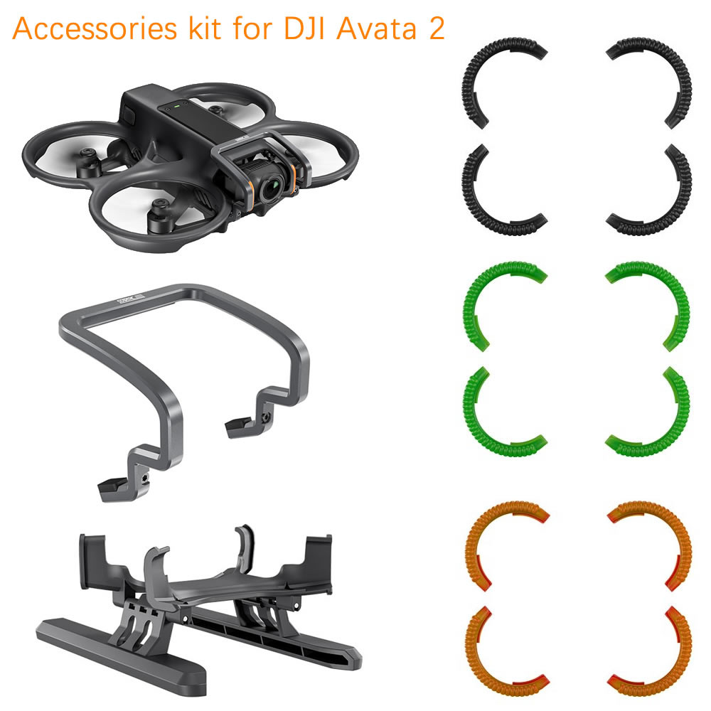 Landing Gear for Dji Avata 2 Gimbal Bumper Protector Propeller Guard Cage Propeller Cover ...