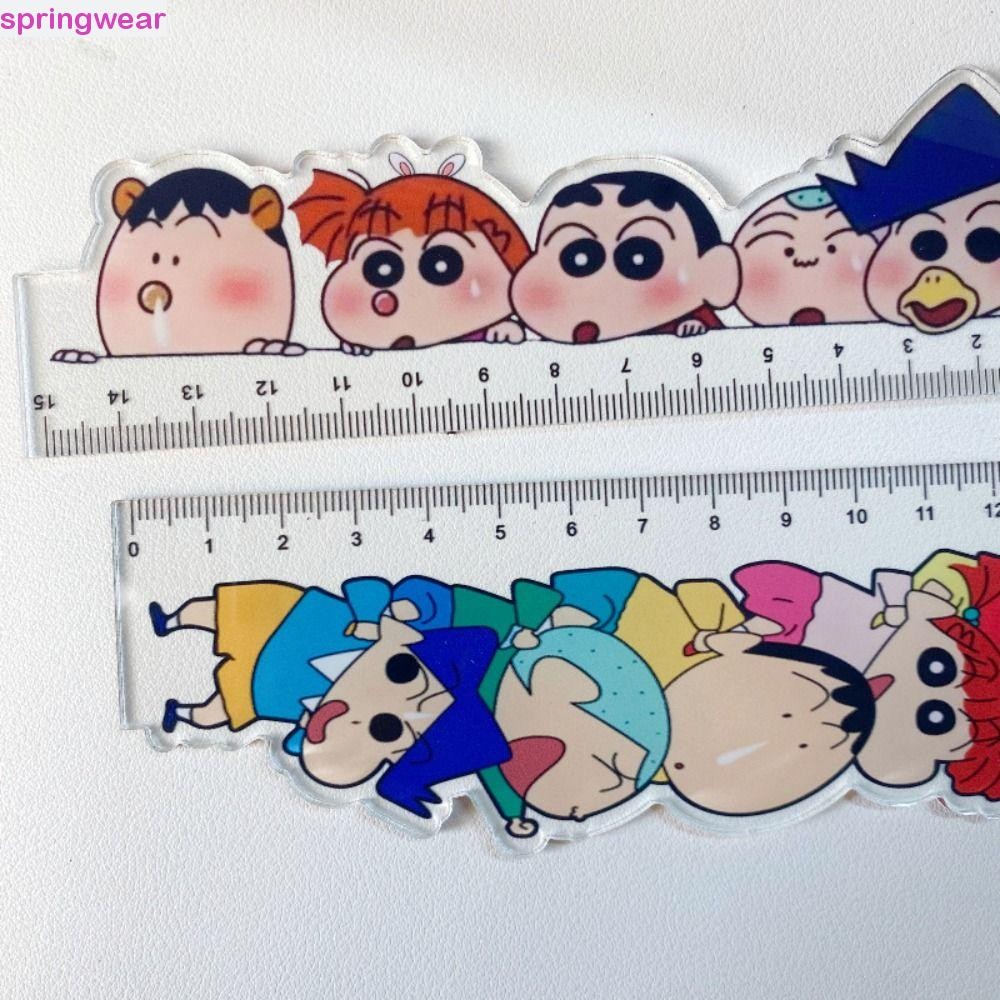 SPRINGWEAR 15CM Straight Rulers, Cartoon Kawaii Crayon Shin-chan Ruler ...