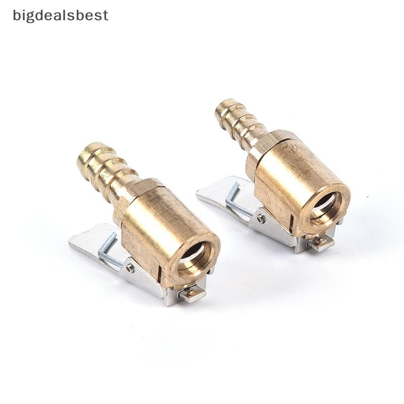 BDB Brass Car Tyre Inflator Valve Connector Air Chuck Tire Clip Lock-on ...