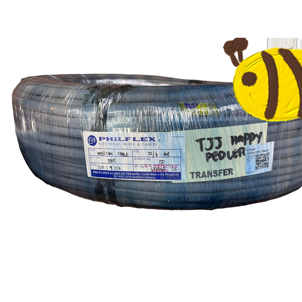 Phiflex Intercom Cable 6 pairs 0.65mm or AWG 22 Solid ( 12 Cables) 60 ...