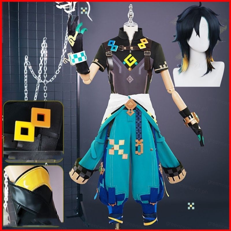YS Genshin Impact Kinich wig shoes new role play leather cosplay cloth ...