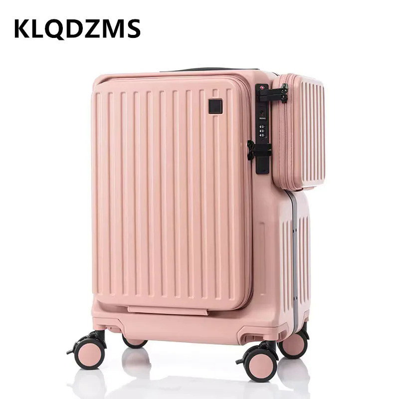 KLQDZMS Handheld Travel Suitcase Front Opening Boarding Box ...
