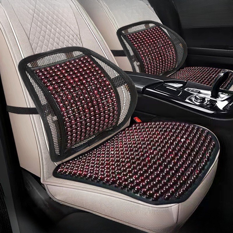 Wooden Beed Cushion For Car/Office Chair Massaging Durable Large Wooden ...