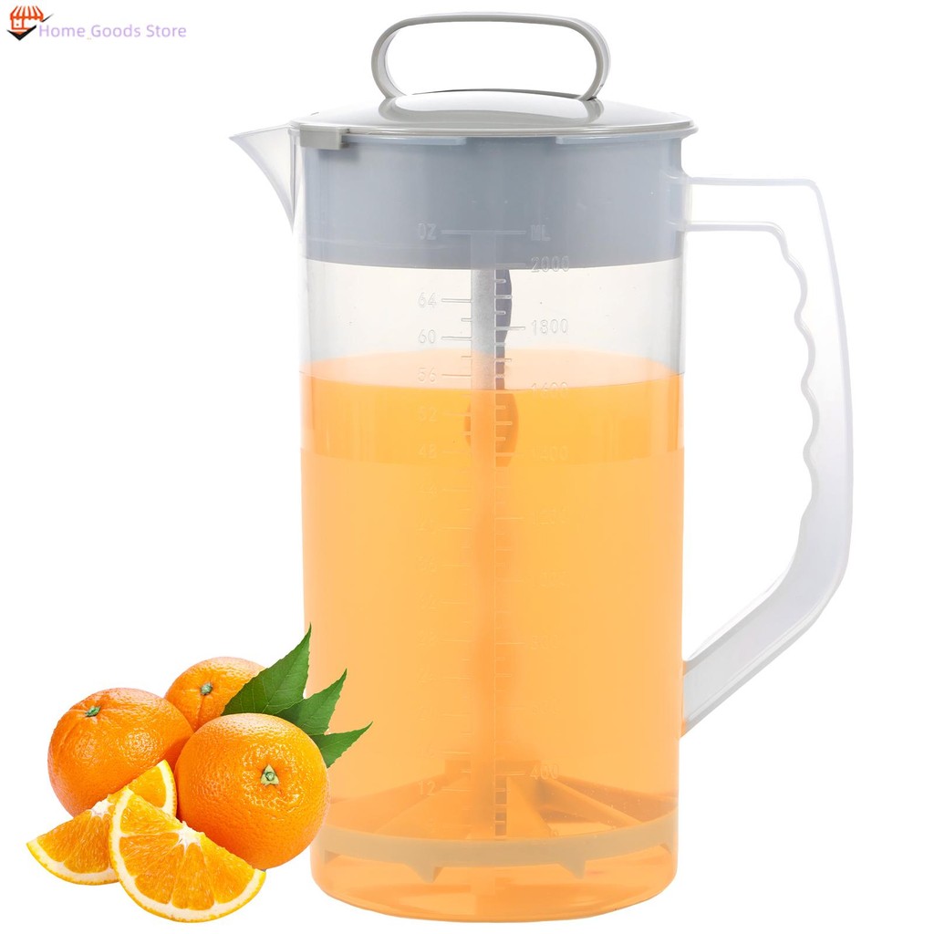 Mixing Pitcher for Drinks 2000ml Mixing Water Pitcher with Lid Wide ...