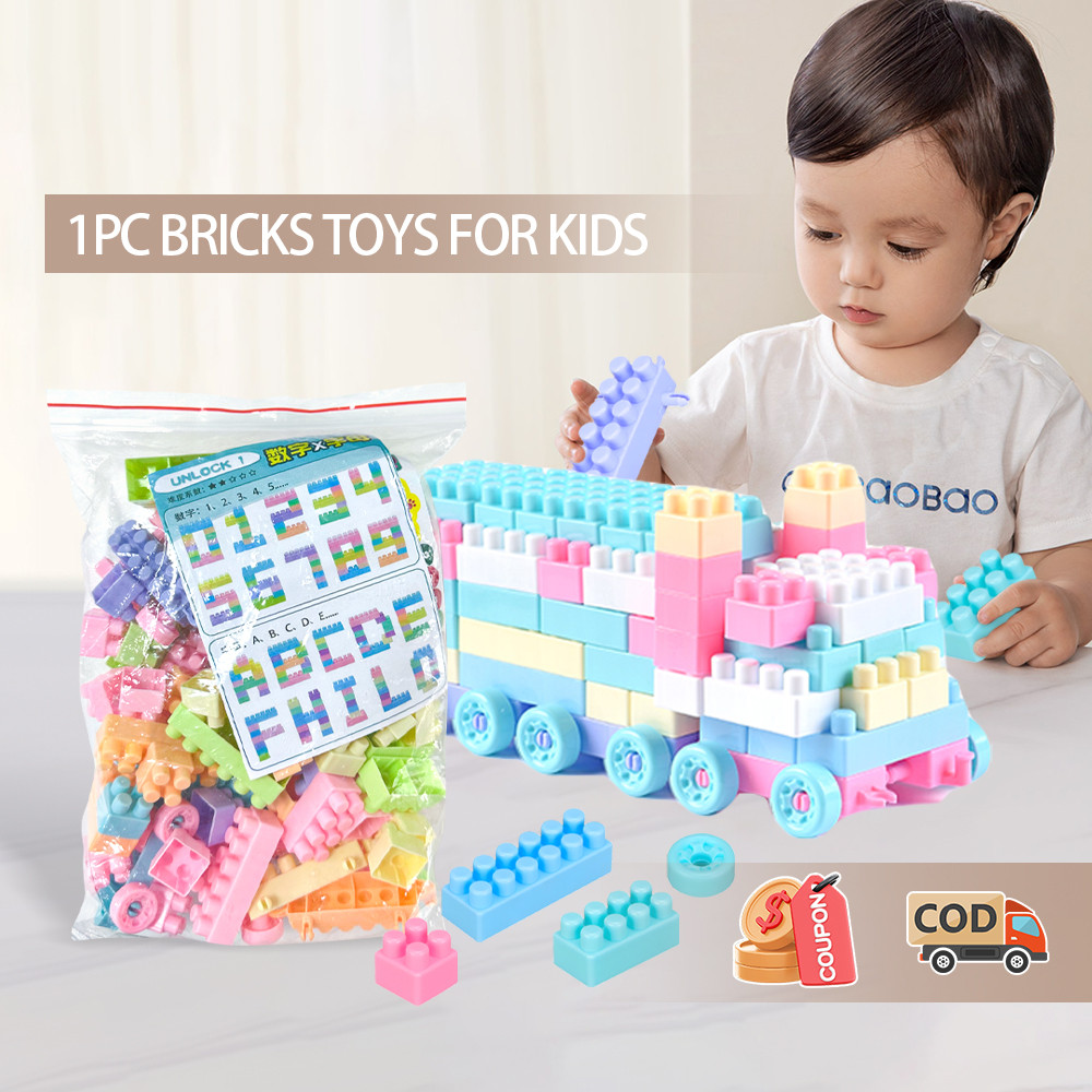 HB Block Toy for Kids DIY Educational Building Blocks Toys Set Creative ...