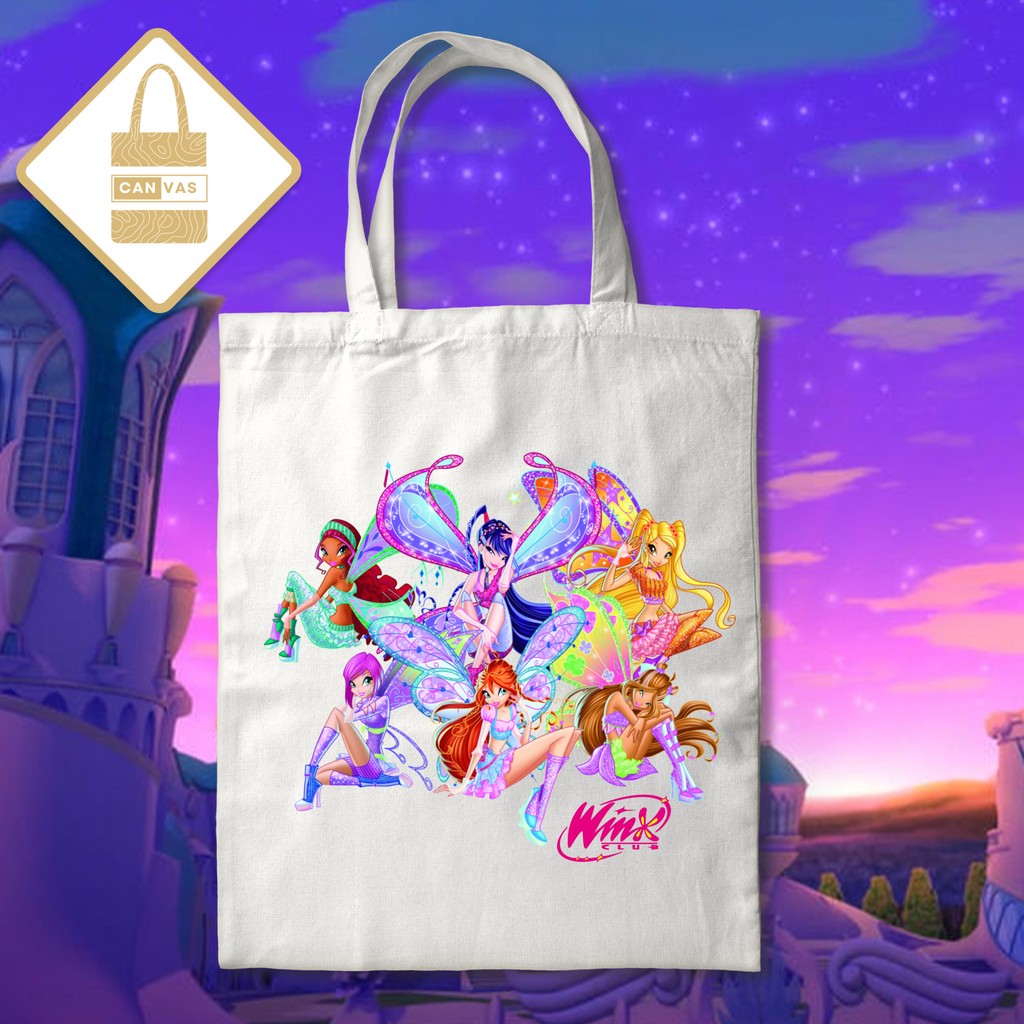Nickelodeon Winx Club Tote Bag - Aisha, Flora, Musa, Stella, Tecna ...